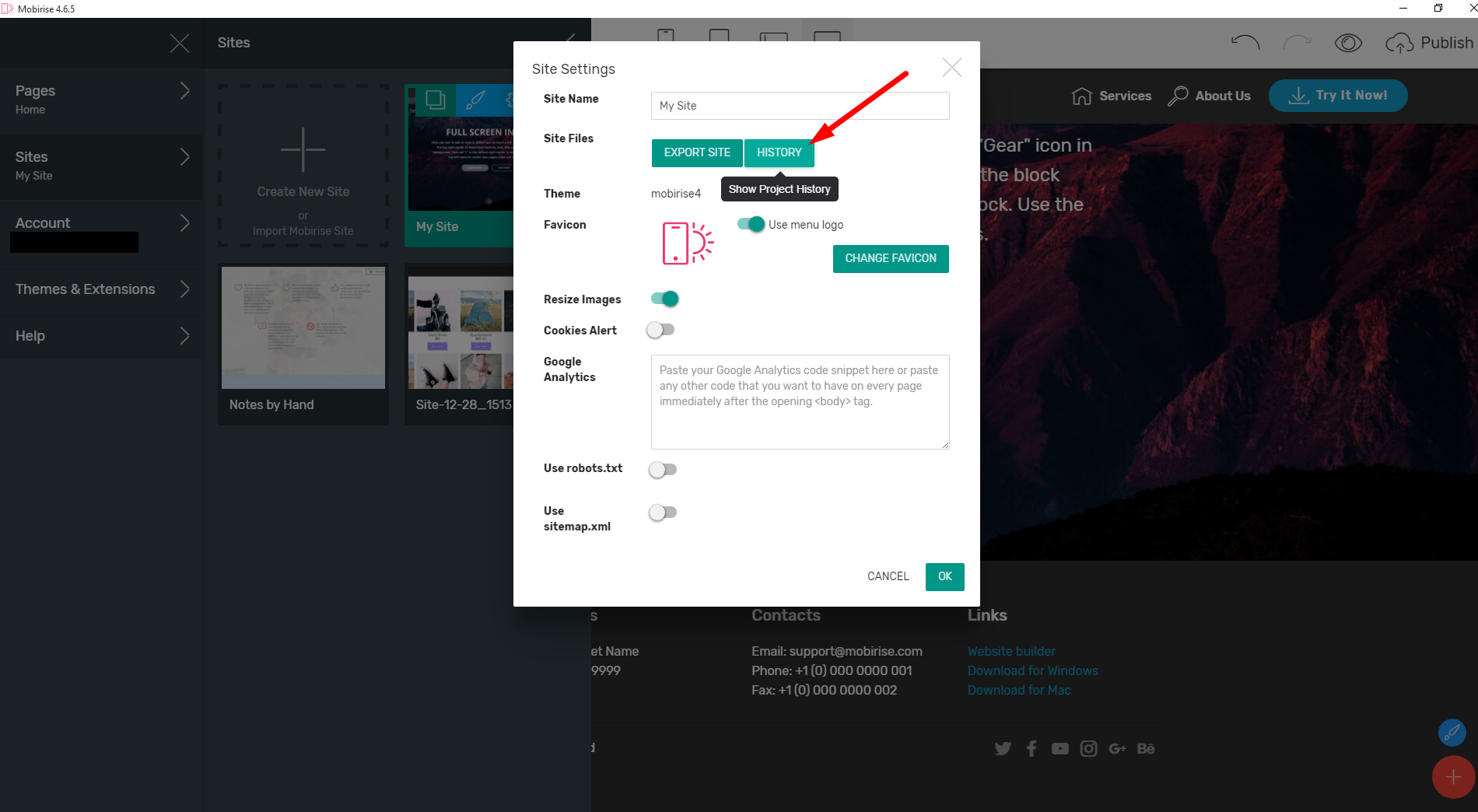 How to cancel some minor changes?
